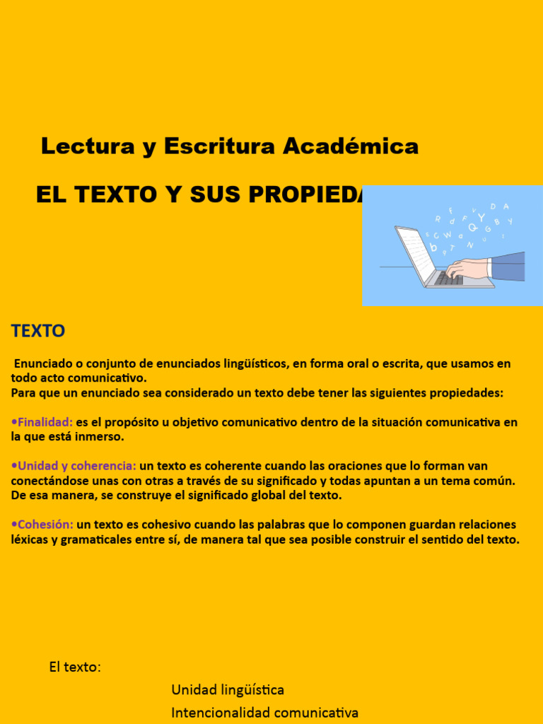 Texto - Propiedades Textuales | PDF | Verbo | Información