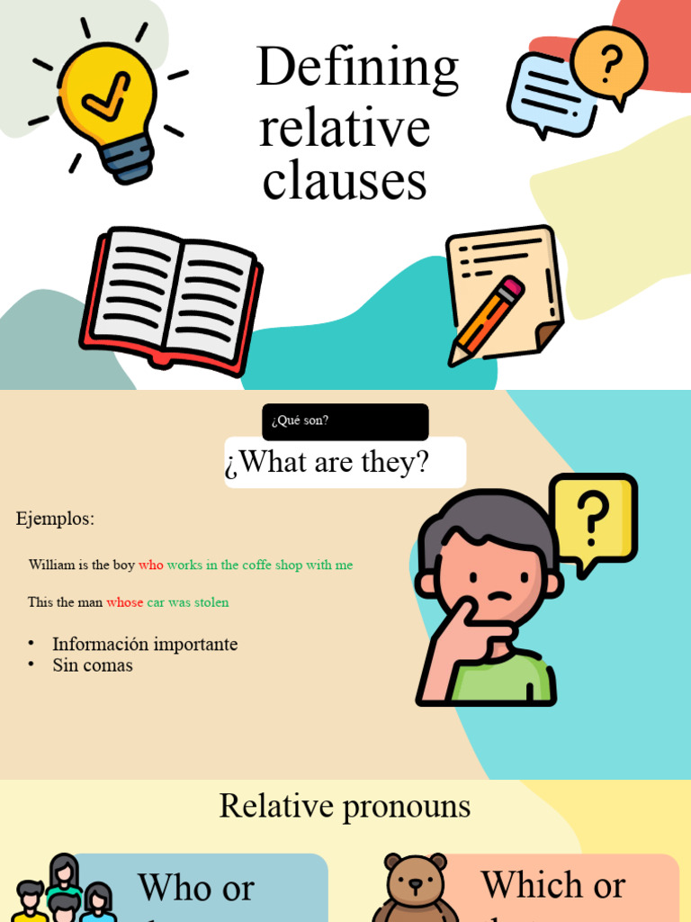 Defining relative clauses | PDF | Syntax | Language Mechanics