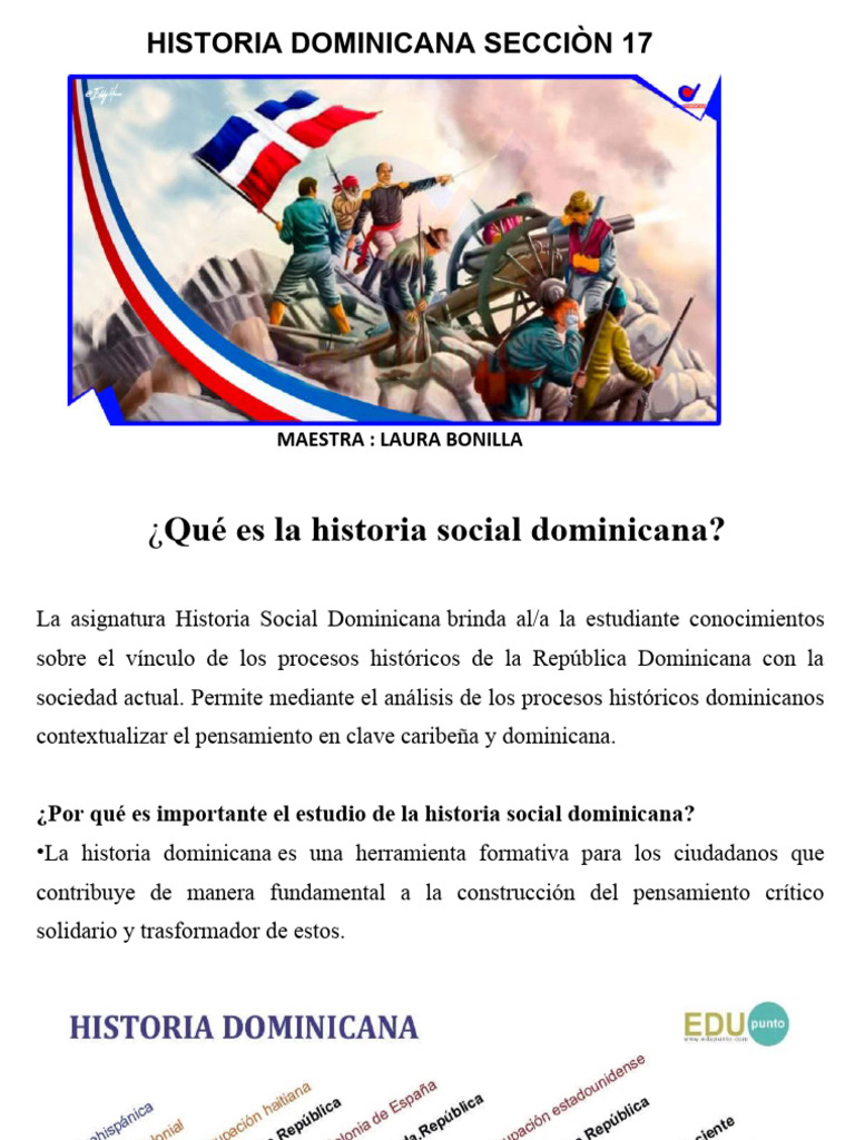 Historia Dominicana Secciòn 17 | PDF | República Dominicana | Historia ...