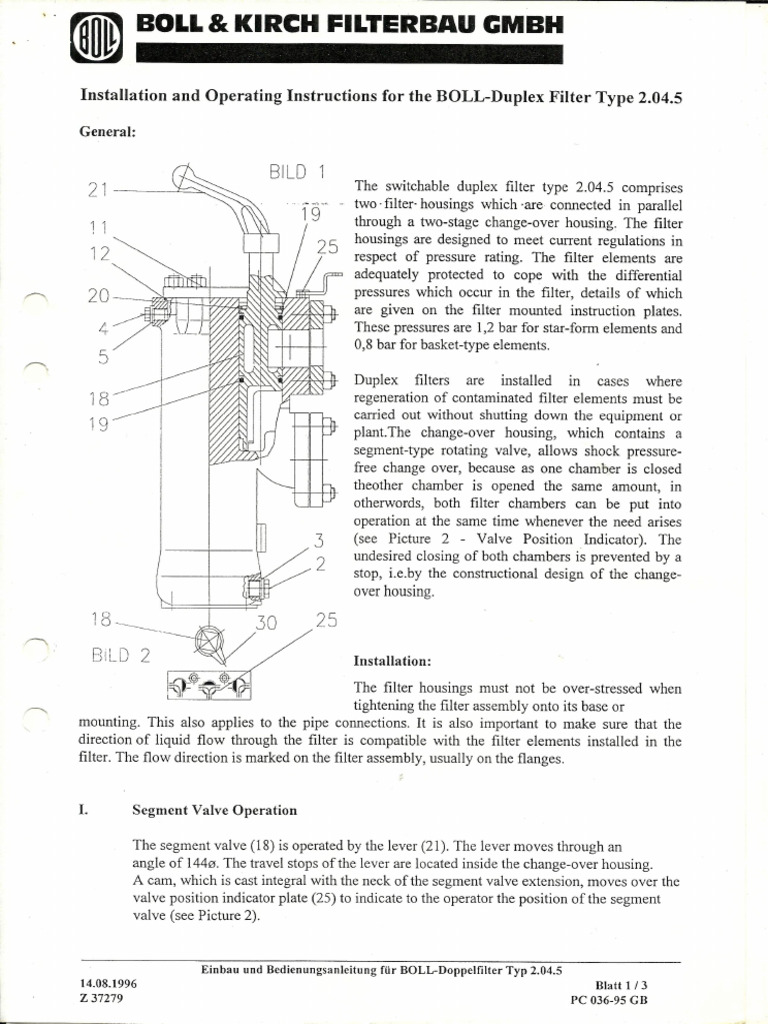 Filtro Duplex BOLL-Duplex Filter - Sapezal-Rondo-A Maggi0001 | PDF