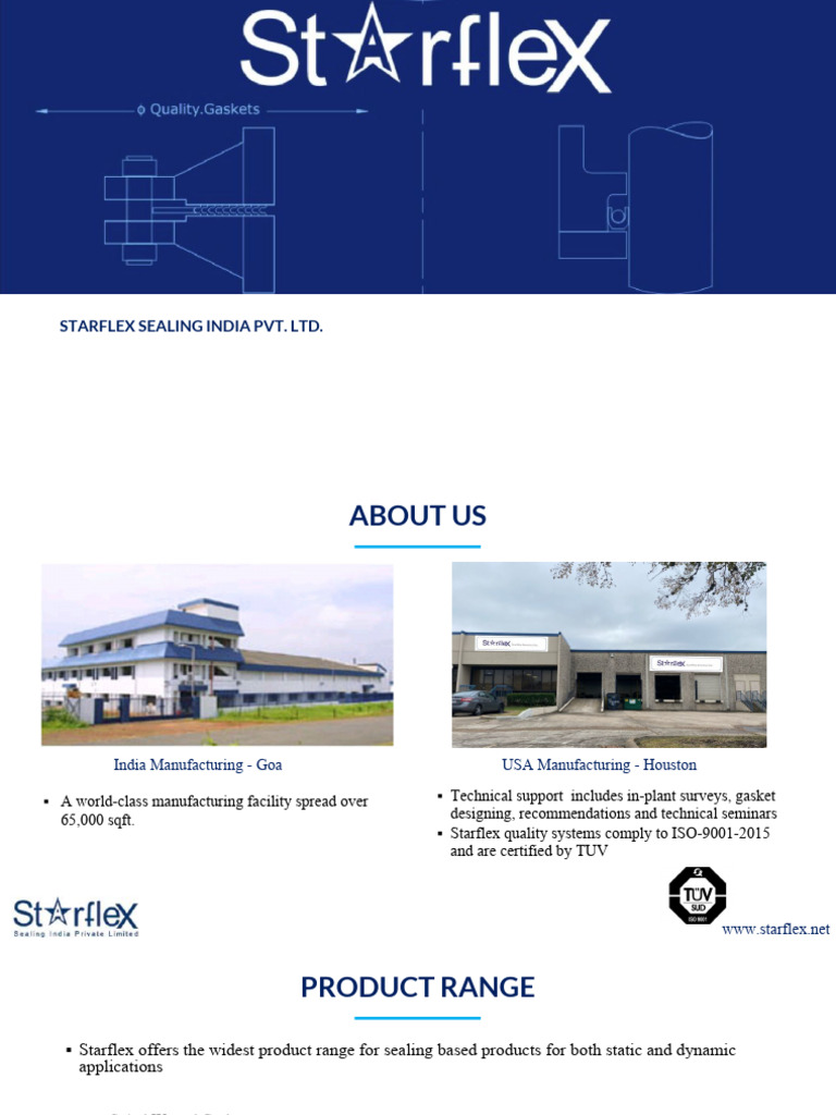 Starflex Sealing India Overview | PDF | Metal Fabrication | Sheet Metal