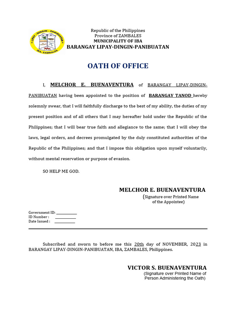 Oath Of Office Sample 5 Key Elements Of Officer Oath Of Office Army