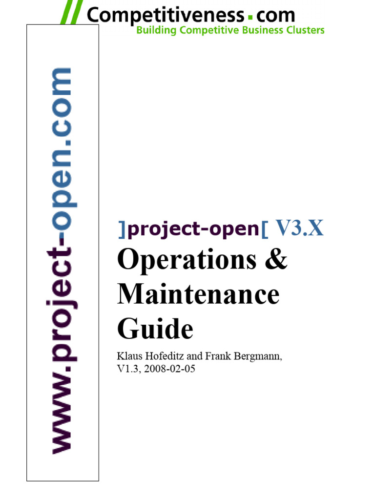 PO Operations Maintenance Guide.080206 | PDF | Postgre Sql | Server (Computing)