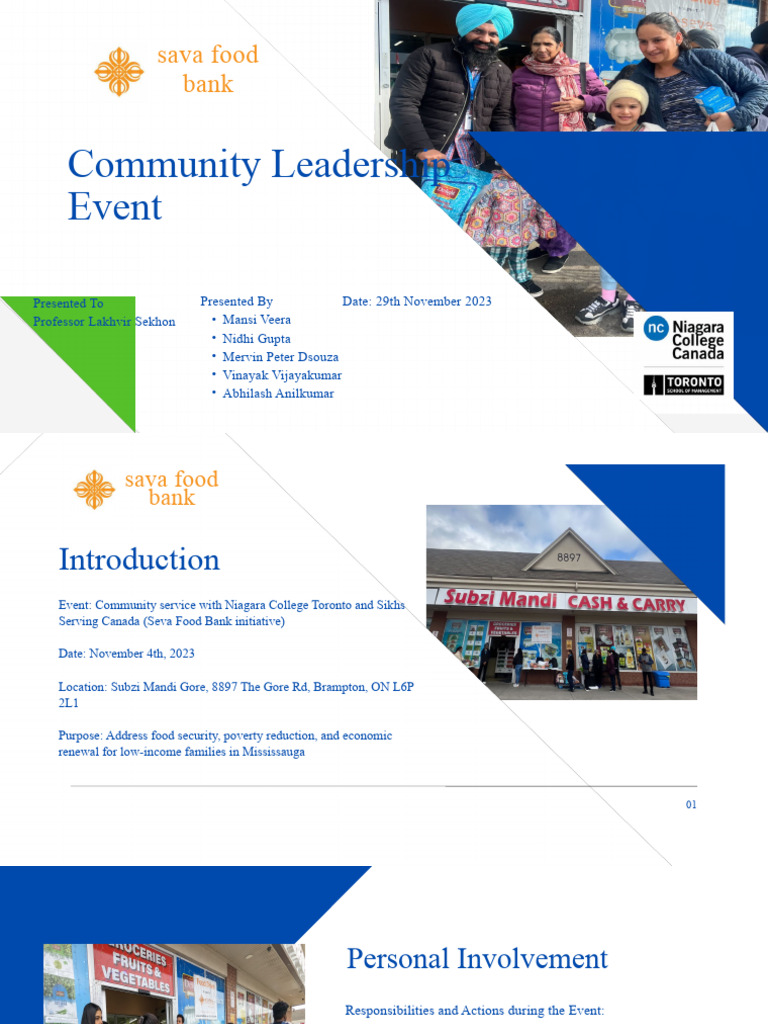 Community - Event Seva Food Bank | PDF | Leadership | Community