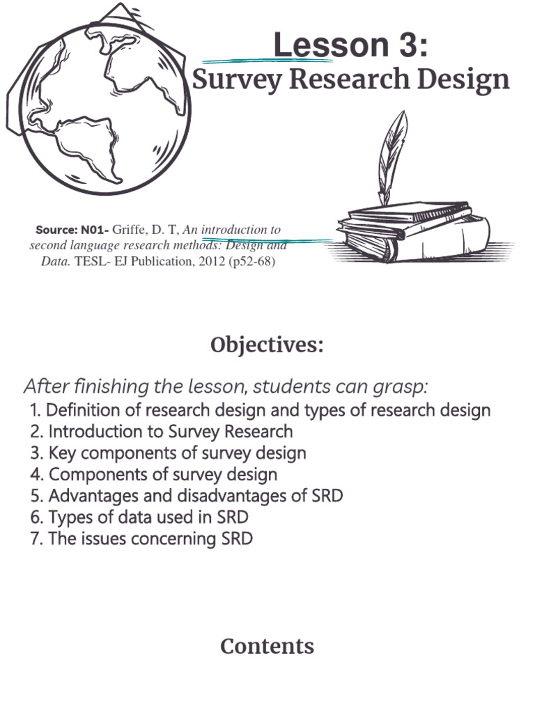 27.9-Lecture 3 - Survey Research Design | PDF | Survey Methodology ...