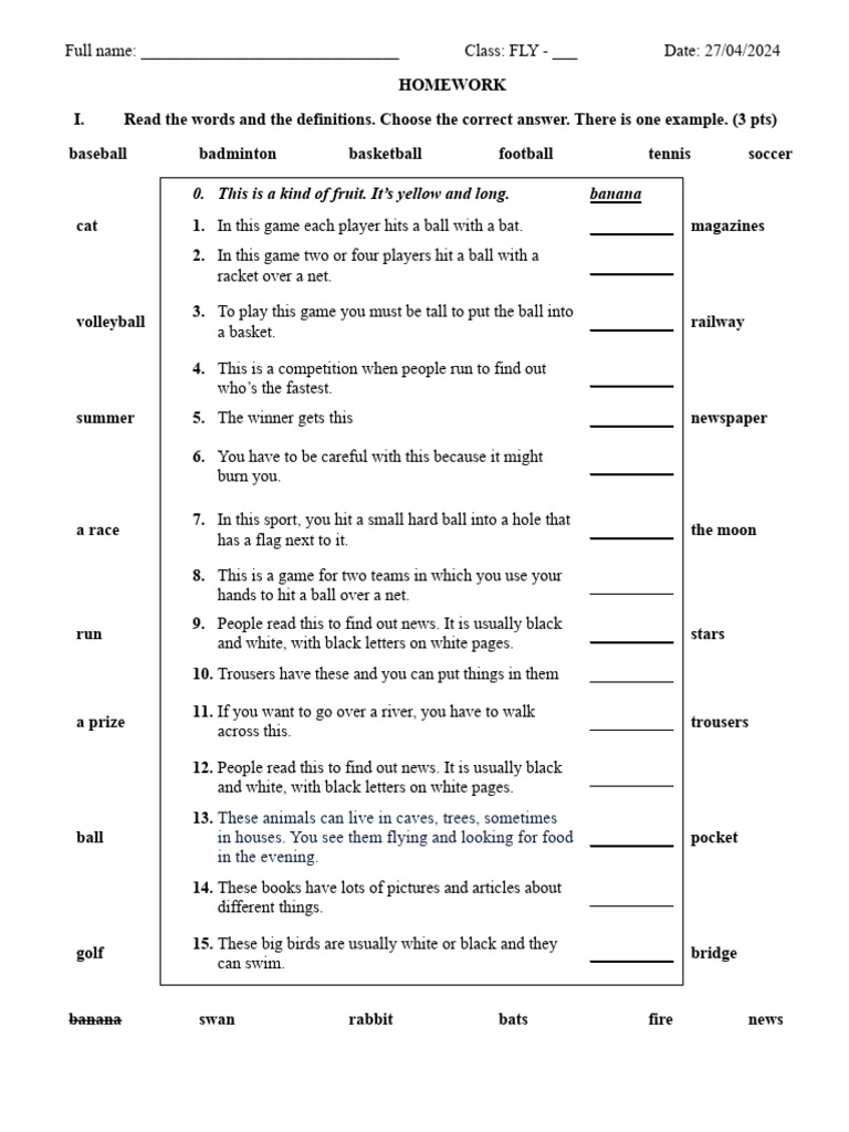 (FLY) Review Unit 8,9,10 | PDF