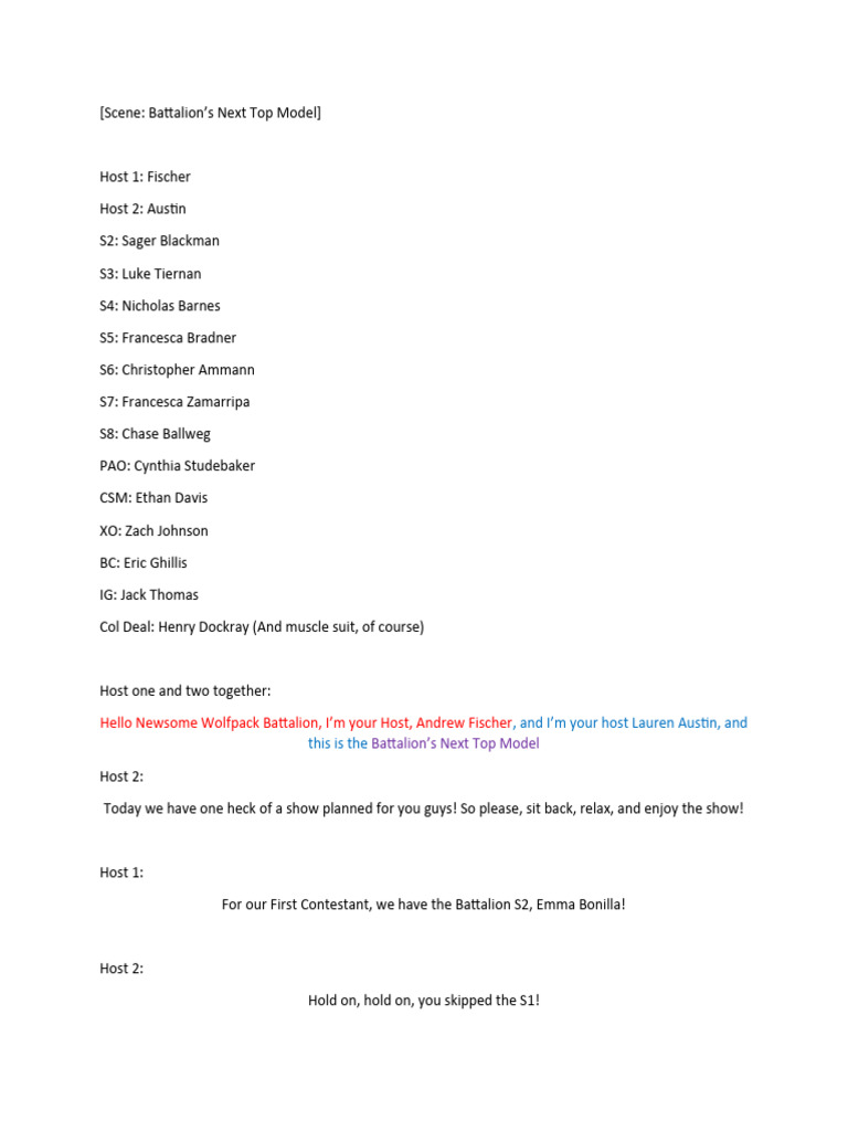 MilBall Skit | Download Free PDF | Military Units And Formations | Military Organization