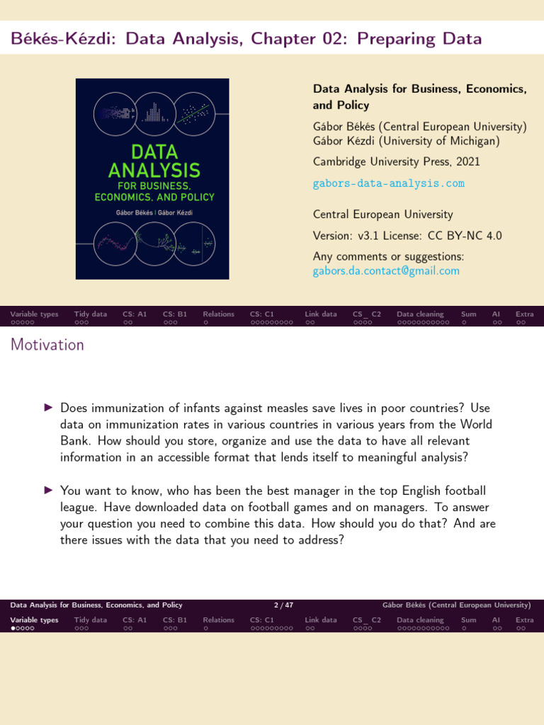 Da Public Slides Ch02 v3 2023 | PDF | Categorical Variable | Data Analysis