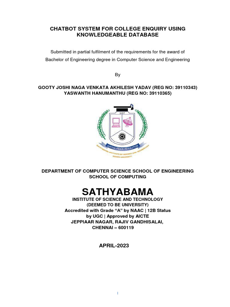 B.E Cse Batchno 176 | PDF | Computing | Computer Science