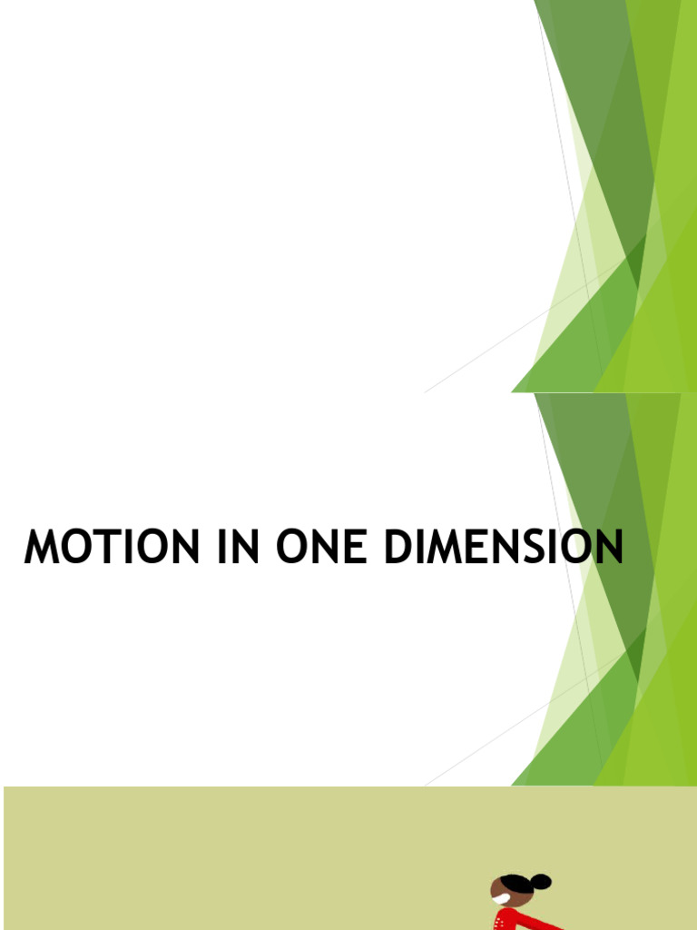Motion in One Dimension | PDF | Acceleration | Speed