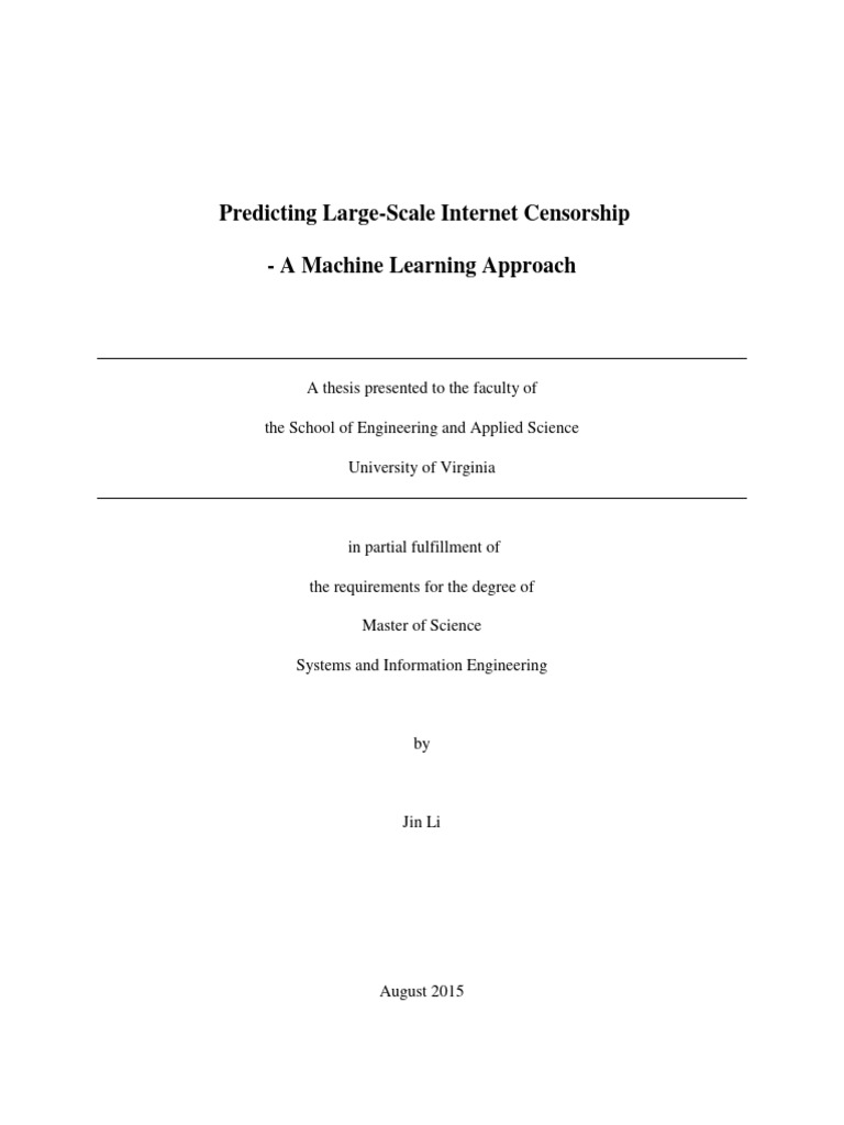 Jin Li MS Thesis | PDF | Machine Learning | Social Media