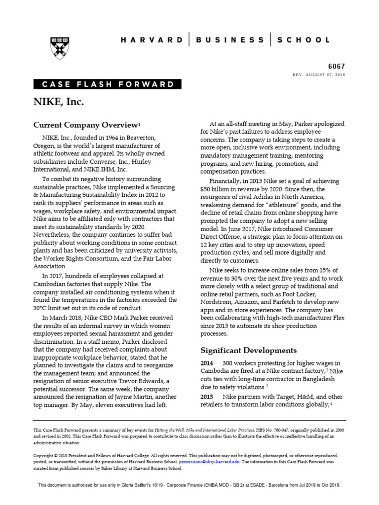 Nike IHM Careers and Labor Practices | PDF | Nike | Employment