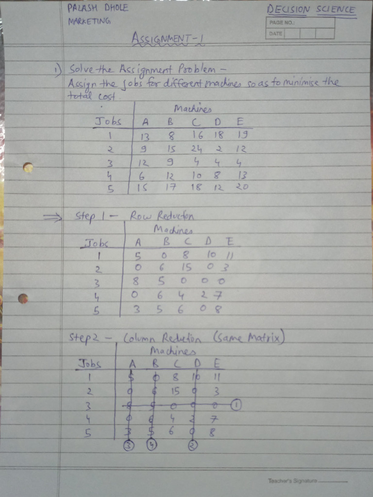 Palash Dhole DS (Assignment 1) | PDF