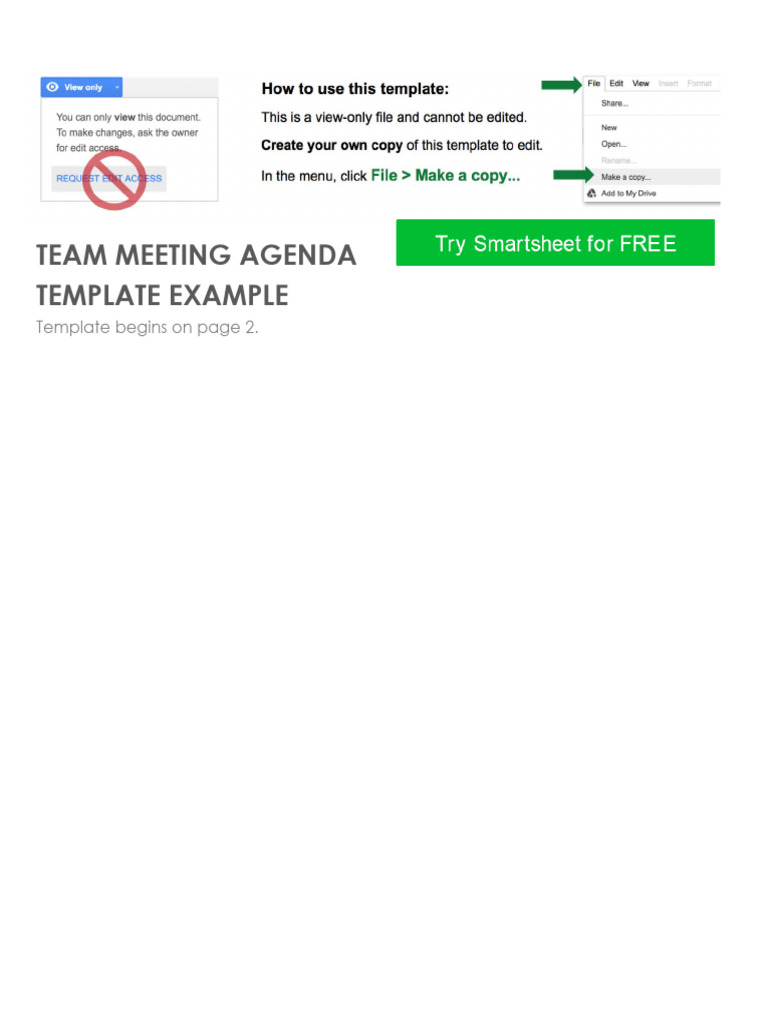 IC Team Meeting Agenda Template Example - WORD | PDF | Computing