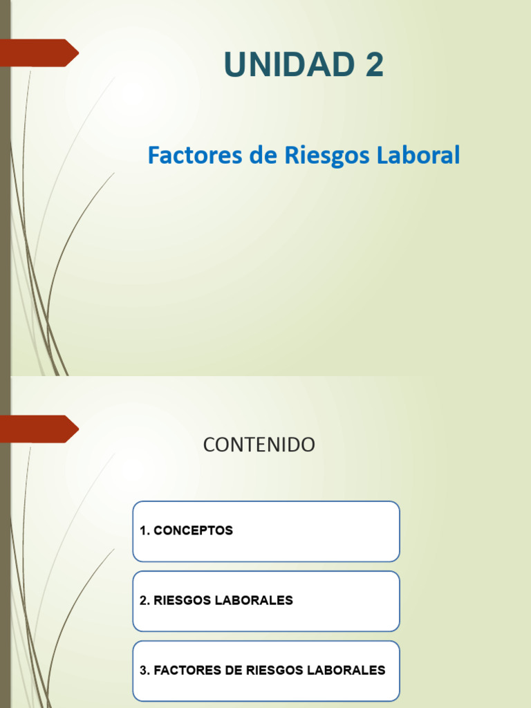 4.2 Seguridad y Salud Ocupacional Unidad 2 Factores de Riesgo Laboral | PDF | Alergia | Riesgo