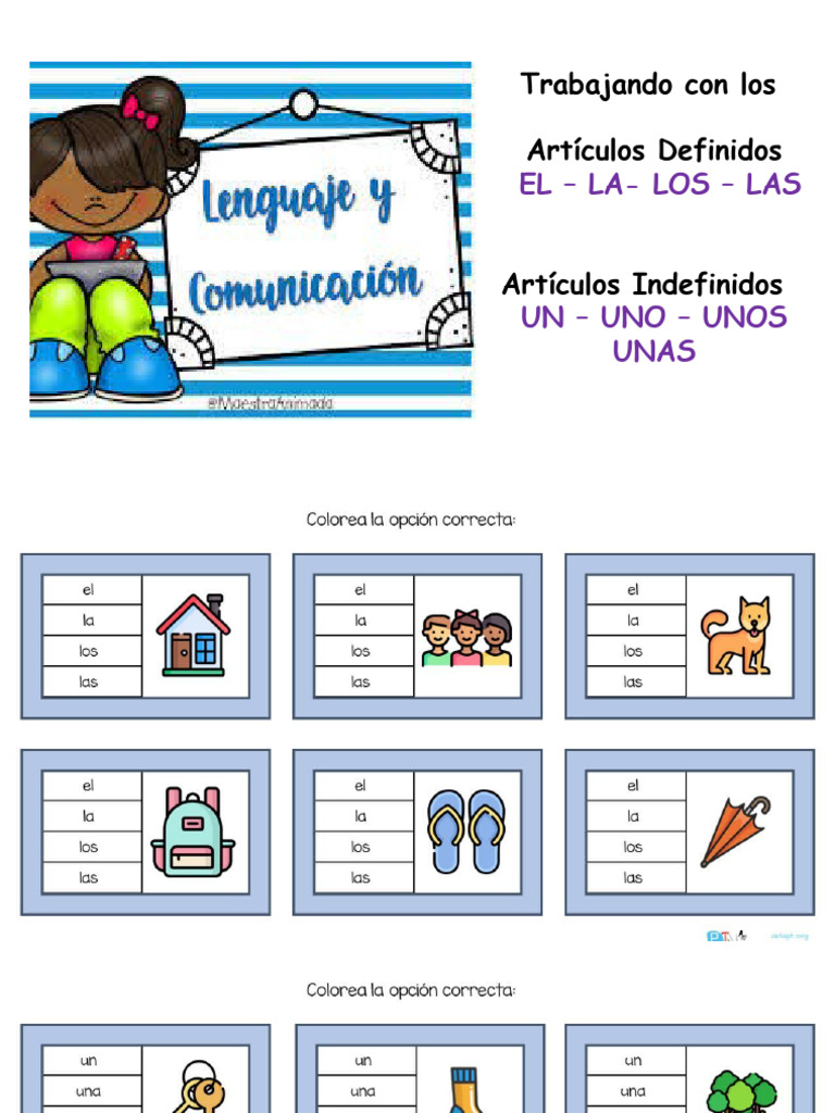 Artículos Definidos e Indefinidos en Español | PDF