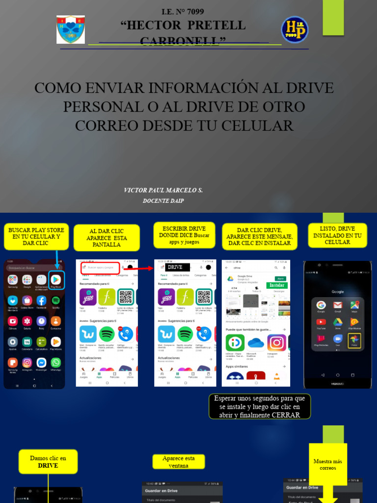 COMO Subir Información Al Drive Desde Tu Celular | PDF | Software