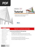 Midas Tutorial Bridge | PDF | Prestressed Concrete | Bridge