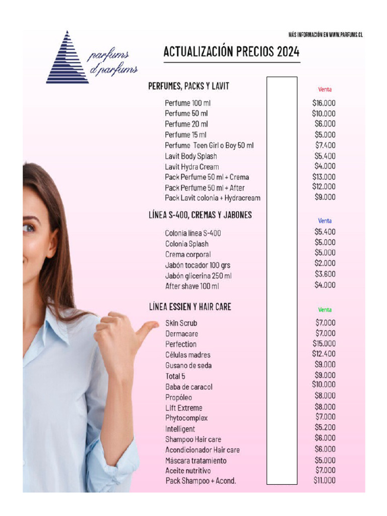 Actualizacion Precios Parfums - 090425 | PDF