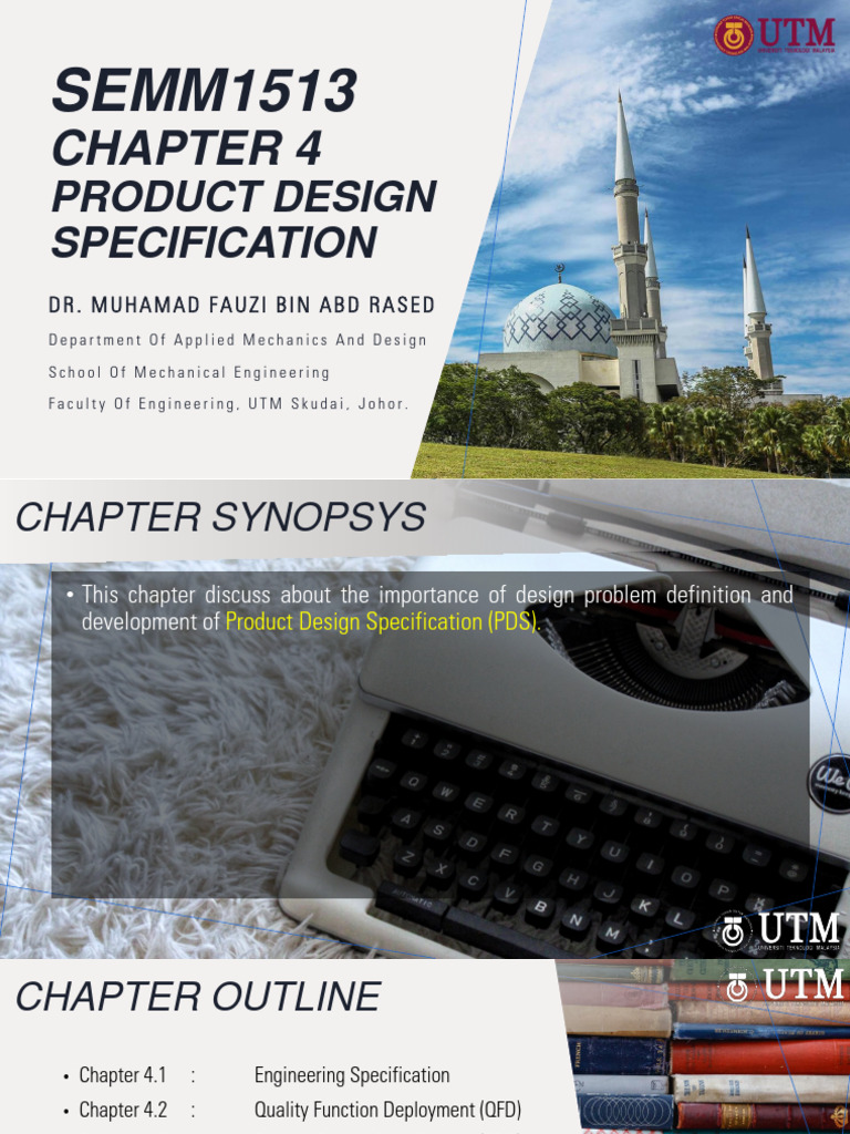 Chapter 4 Product Design Specification | PDF | Measurement | Applied ...