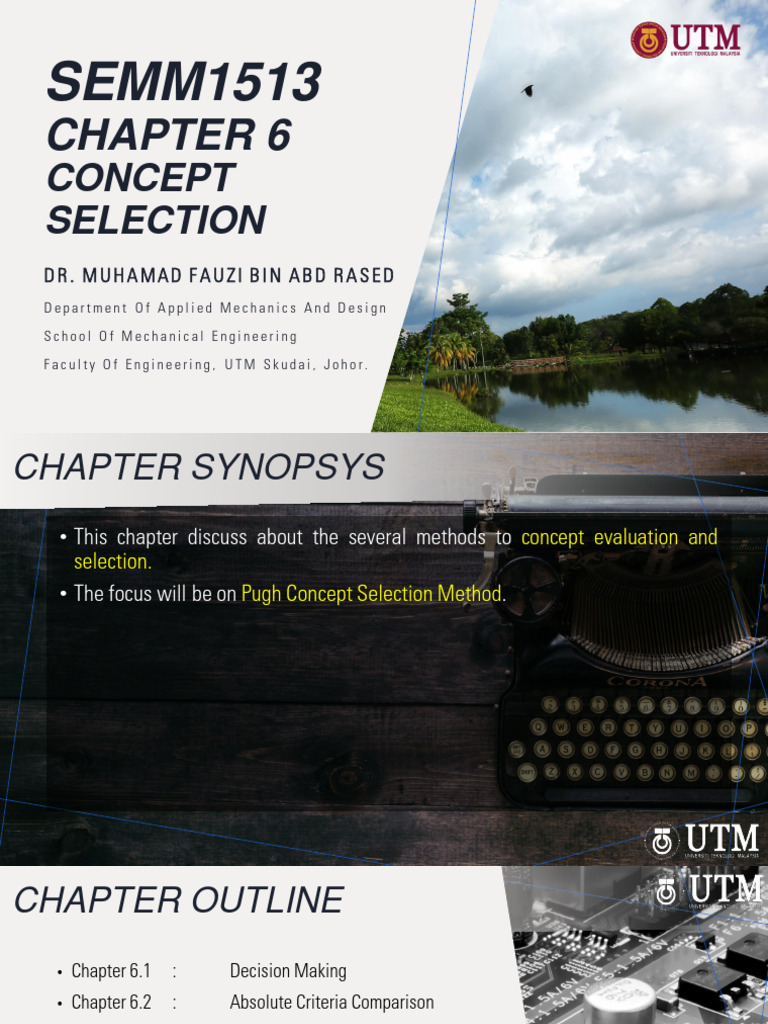 Concept Selection Methods in Design | PDF | Level Of Measurement ...
