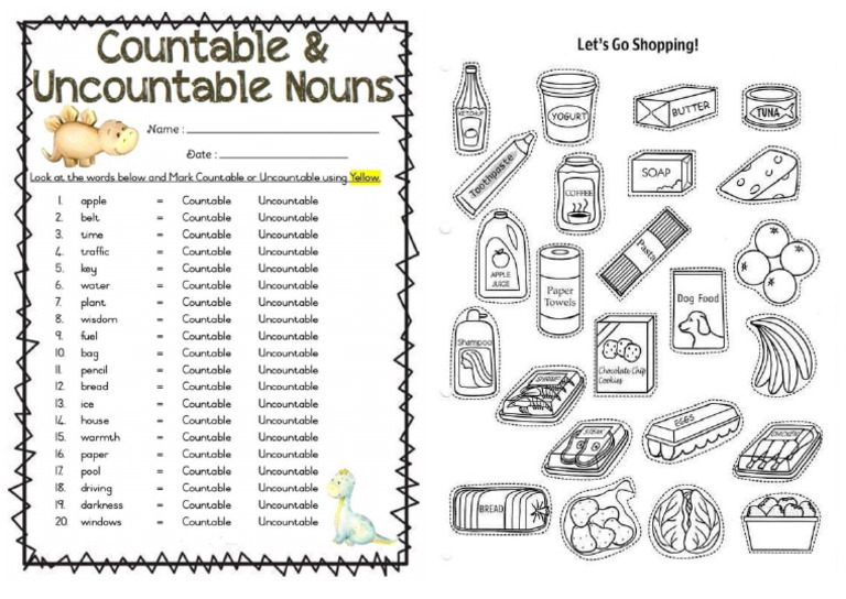 COUNTABLE AND UNCOUNTABLE PDF | PDF