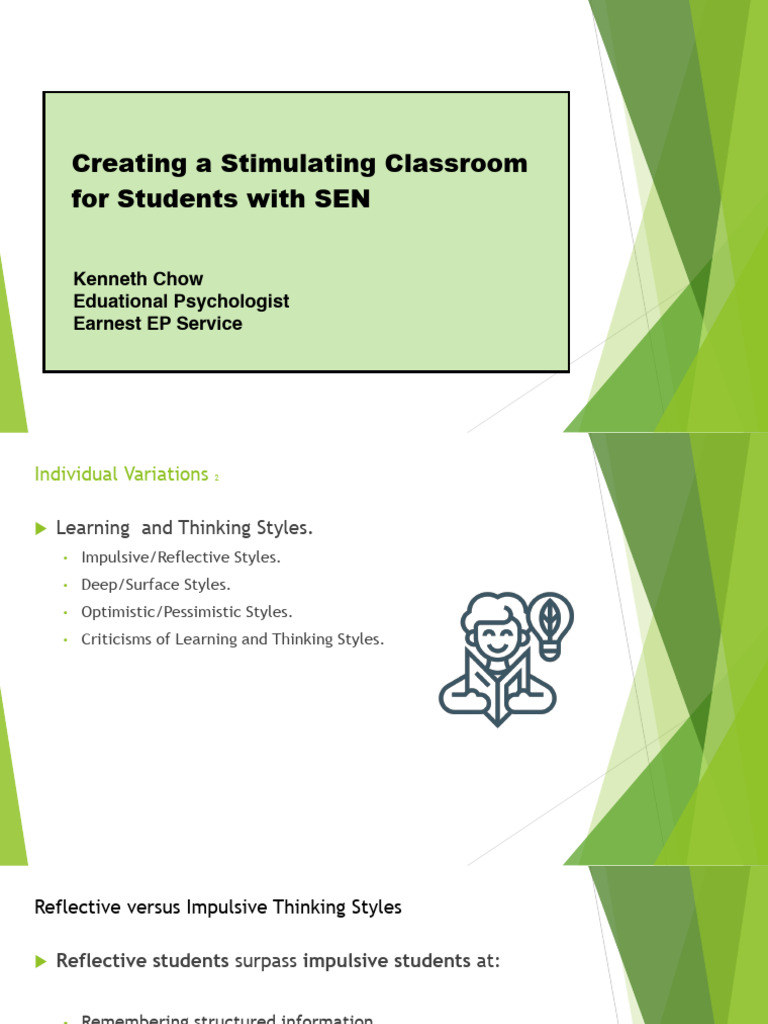 2324VTC - Creating Stimulating Classroom - Staff - Kenneth | PDF | Educational Assessment ...