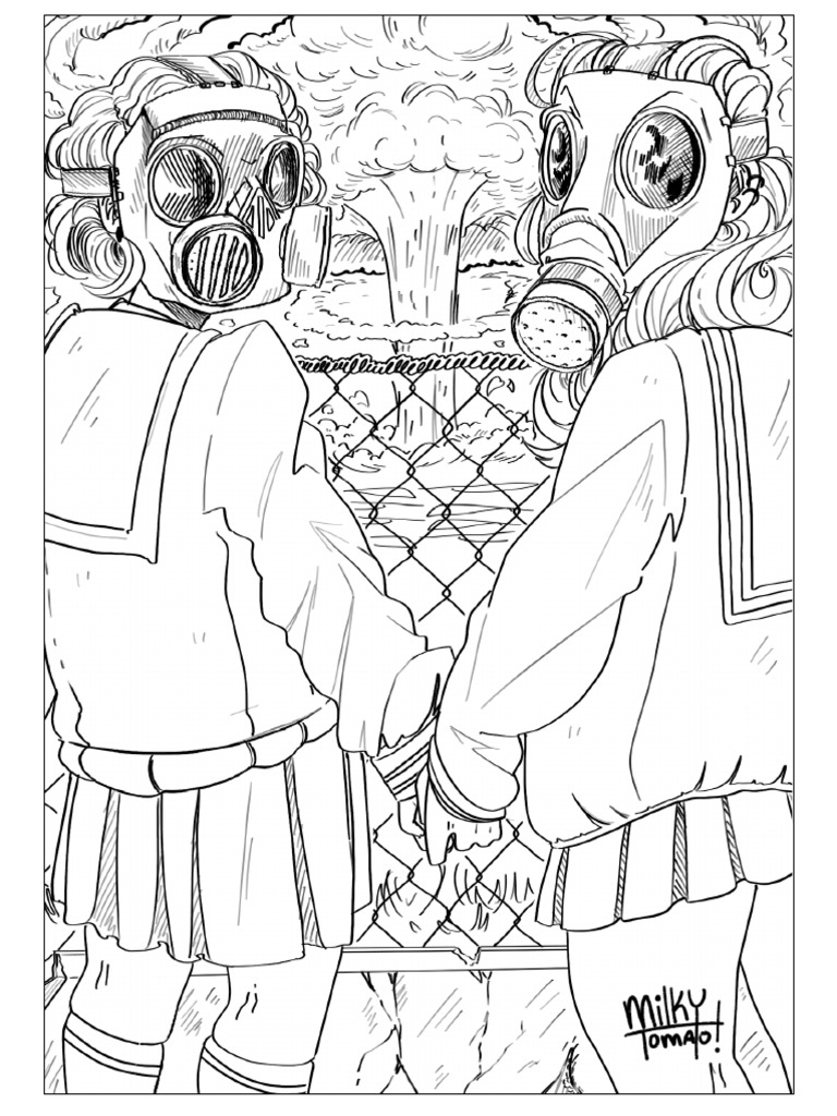 Gas Mask Coloring Pages Pdf