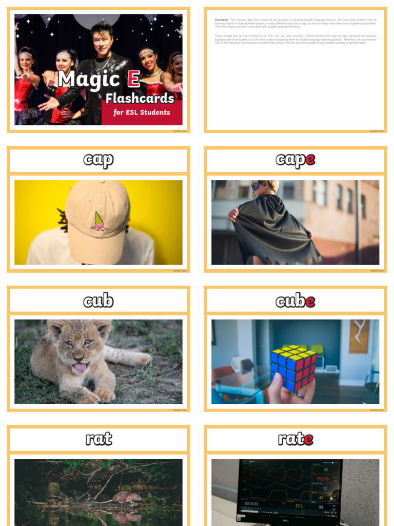 T e 1679269908 Magic e Flashcards For Adult Esl Students Ver 2 ...