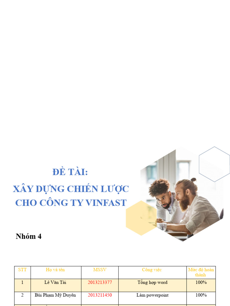 Xây Dựng Chiến Lược Cho Vinfast | PDF