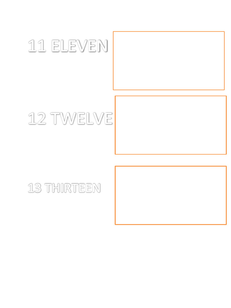 13 numbers 11-20 | PDF