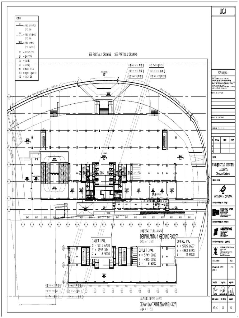 Koordinat Outlet, Inlet & Outfall UC - 3 | PDF