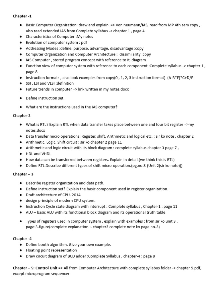 Computer Architecture -our note.docx | Download Free PDF | Multi Core Processor | Parallel Computing