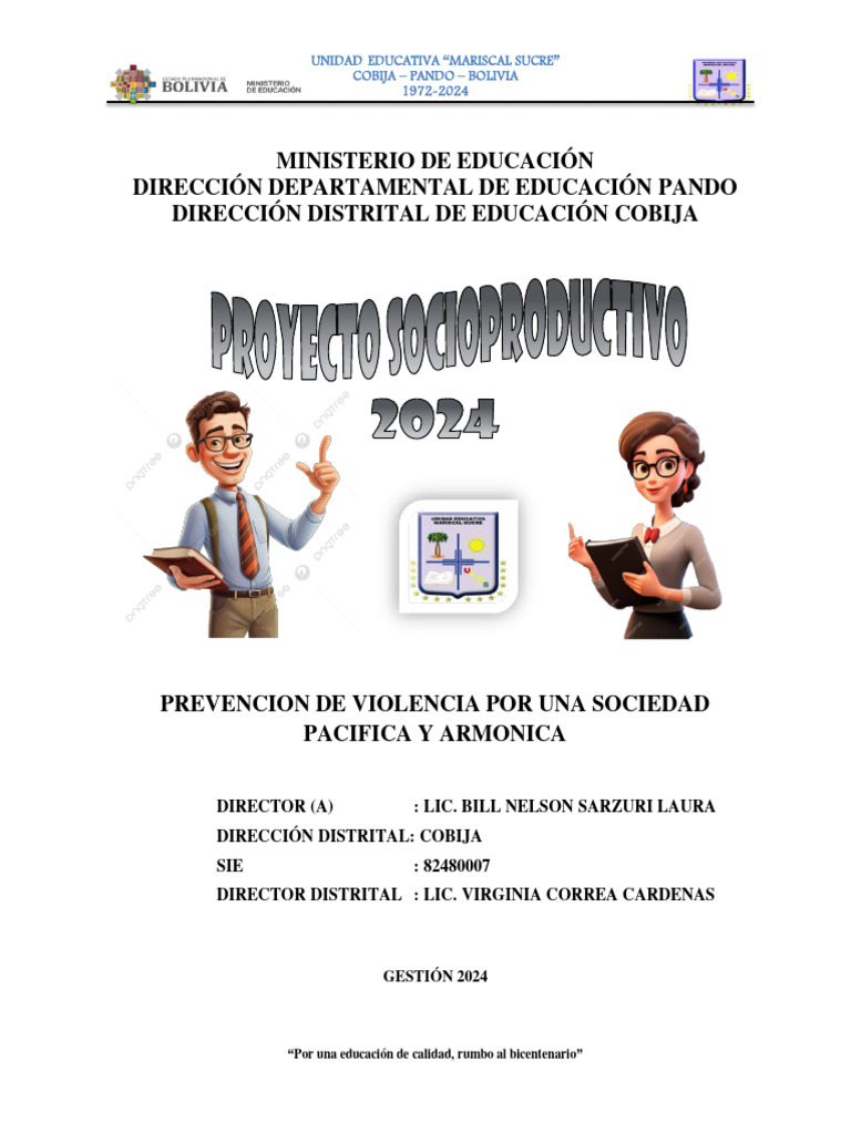 Psp. 2024 Oficial | PDF | Escuelas | Bolivia
