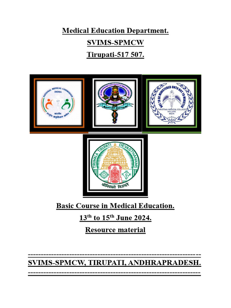BCME Course Overview and Schedule 2024 | PDF | Medical Education | Lecture
