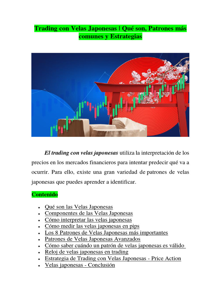 Trading Con Velas Japonesas Curso | PDF | Comerciante (Finanzas ...