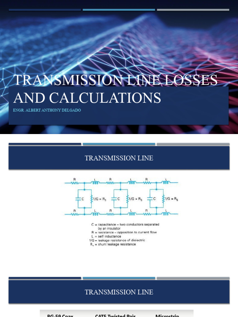 Transmission Line Losses & Calculations | PDF | Teaching Methods & Materials | Science & Mathematics