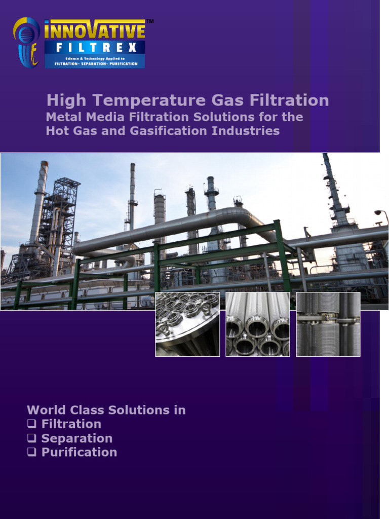 01 high temp gas brochure | Download Free PDF | Gasification | Filtration