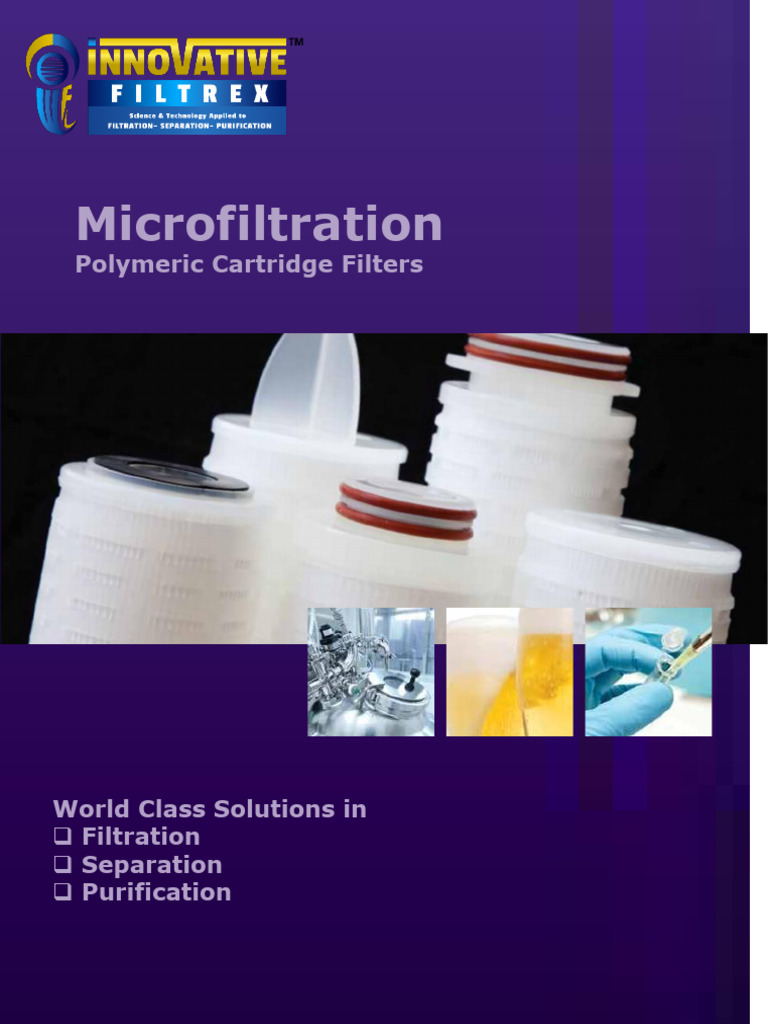 04 Microfiltration Brochure | PDF | Filtration | Sterilization ...