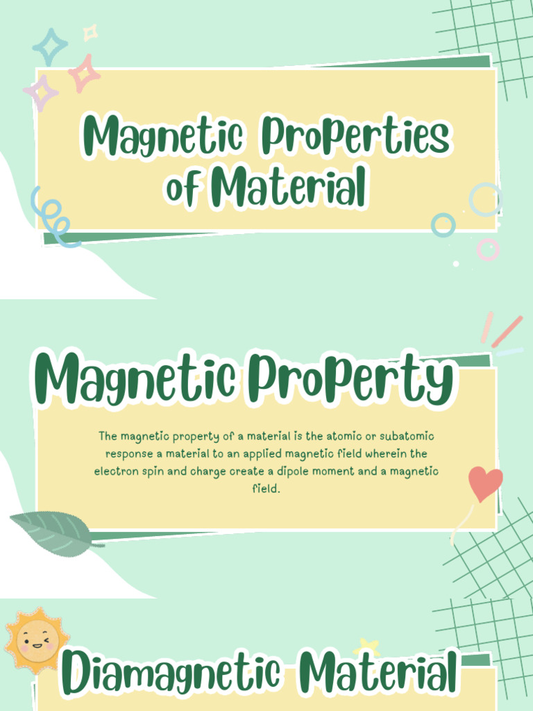 Magnetic Properties of Materials | PDF