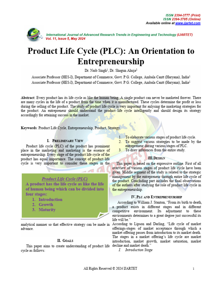 Product Life Cycle (PLC) An Orientation To | PDF | Marketing | Retail