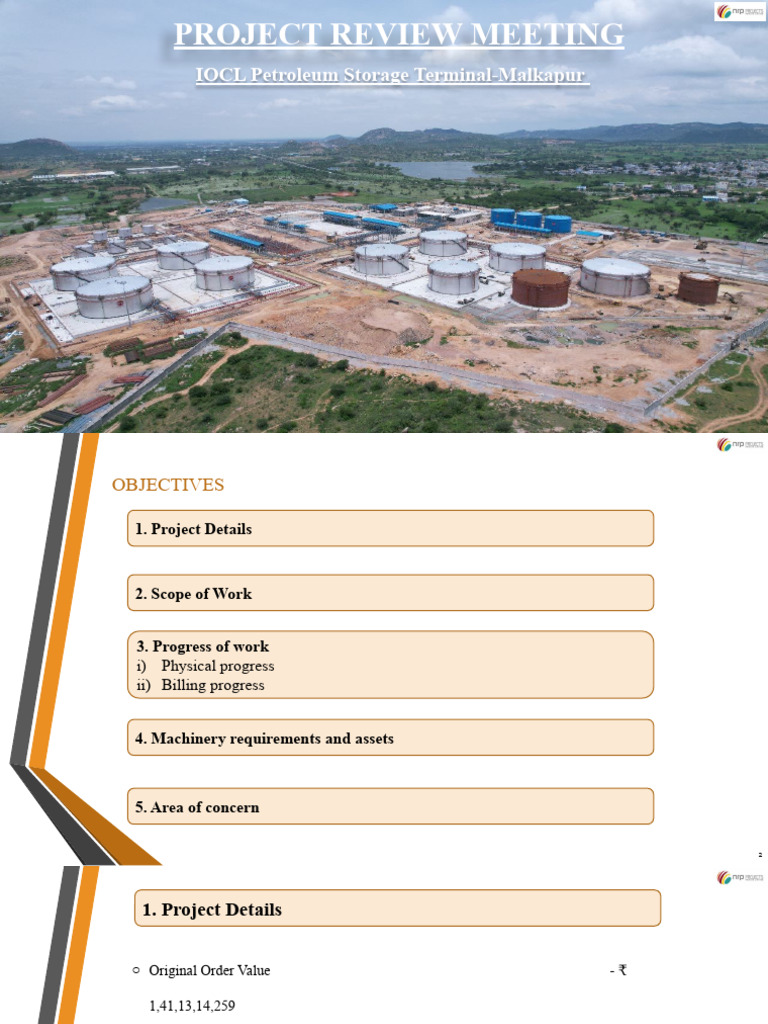 IOCL Malkapur Project Review Summary | PDF