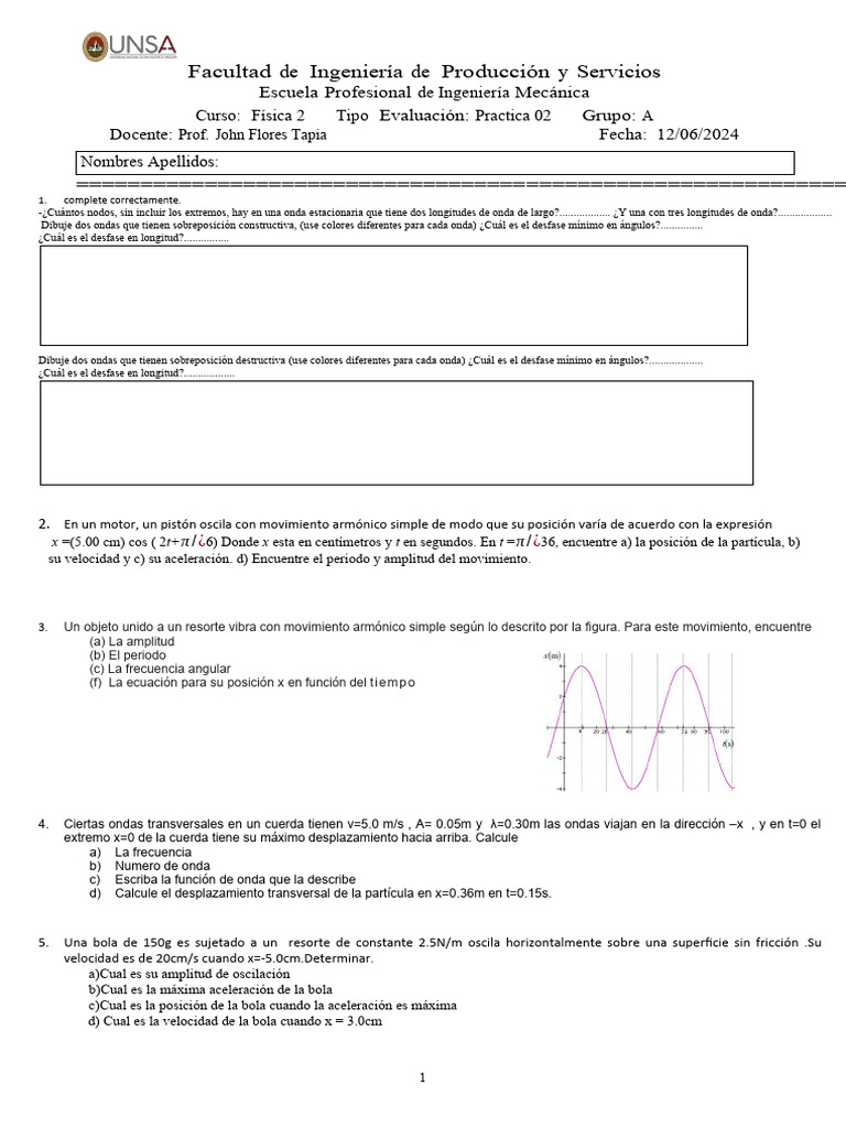 Practica 2 - Fisica 2 | PDF | Olas | Frecuencia