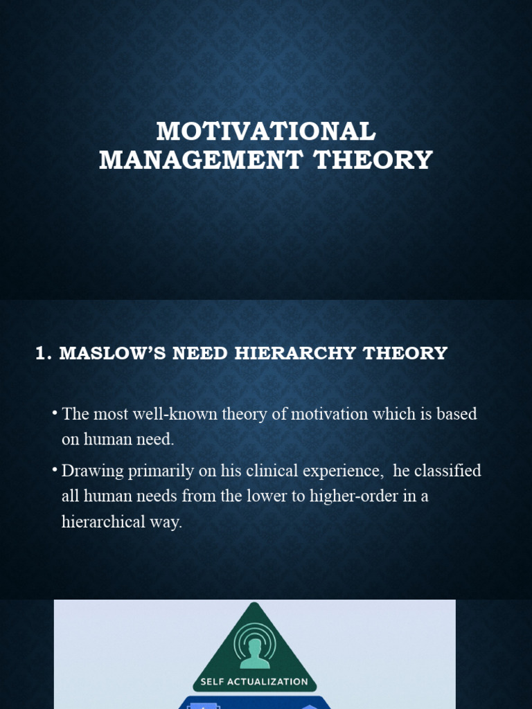 Motivational Management Theory | PDF