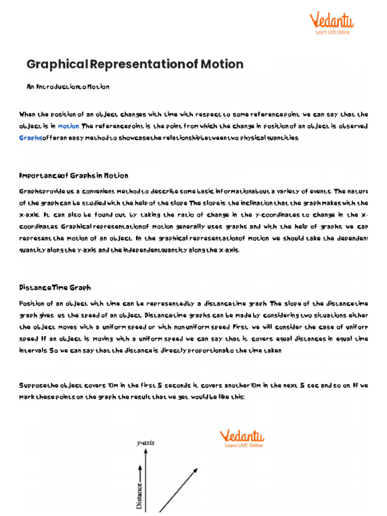 Graphical Representation of Motion | PDF