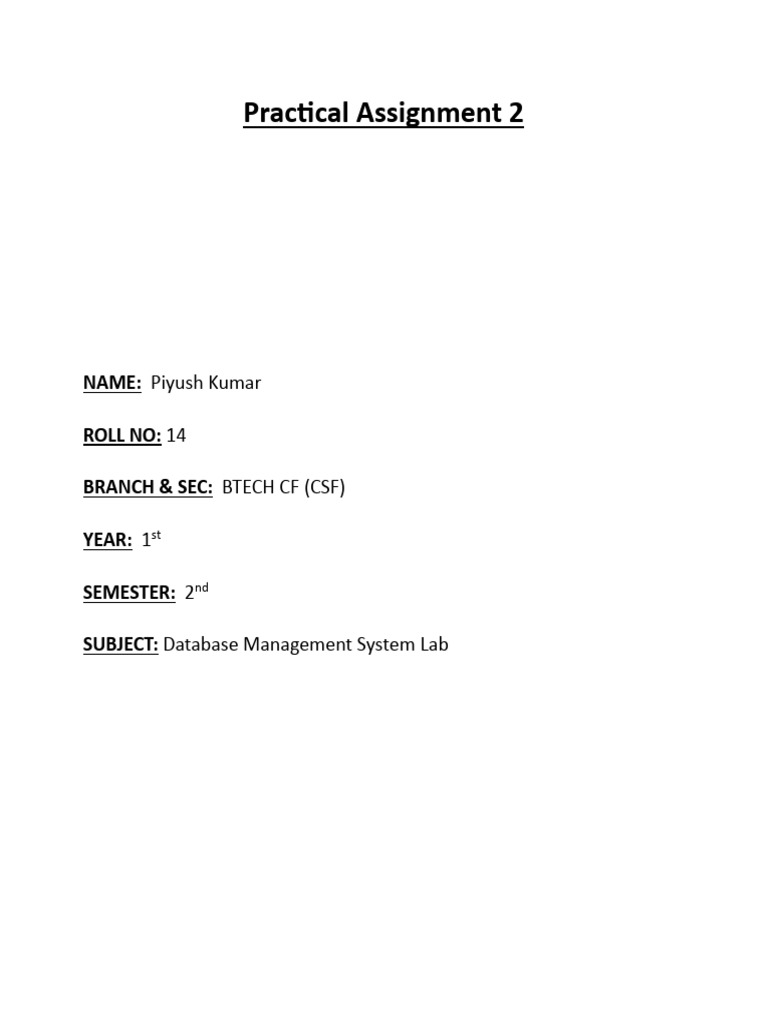 Exp2 | PDF | Data Management | Sql