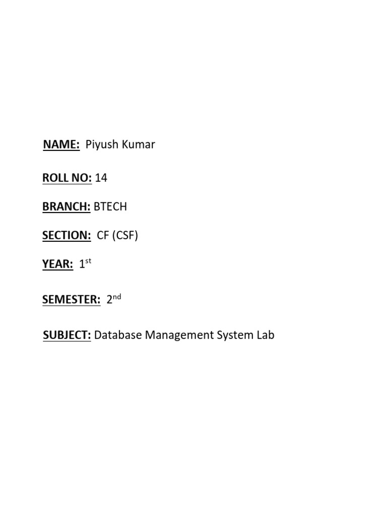 Exp3 DBMS Lab | PDF | Databases | Data Management Software