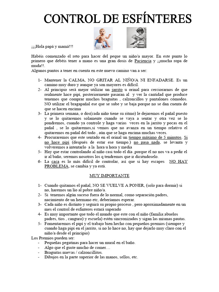 CONTROL DE ESFINTERES (2) Revisado | PDF