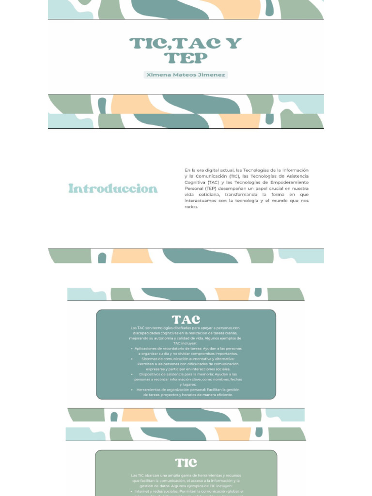 TIC, TAC y TEP | PDF