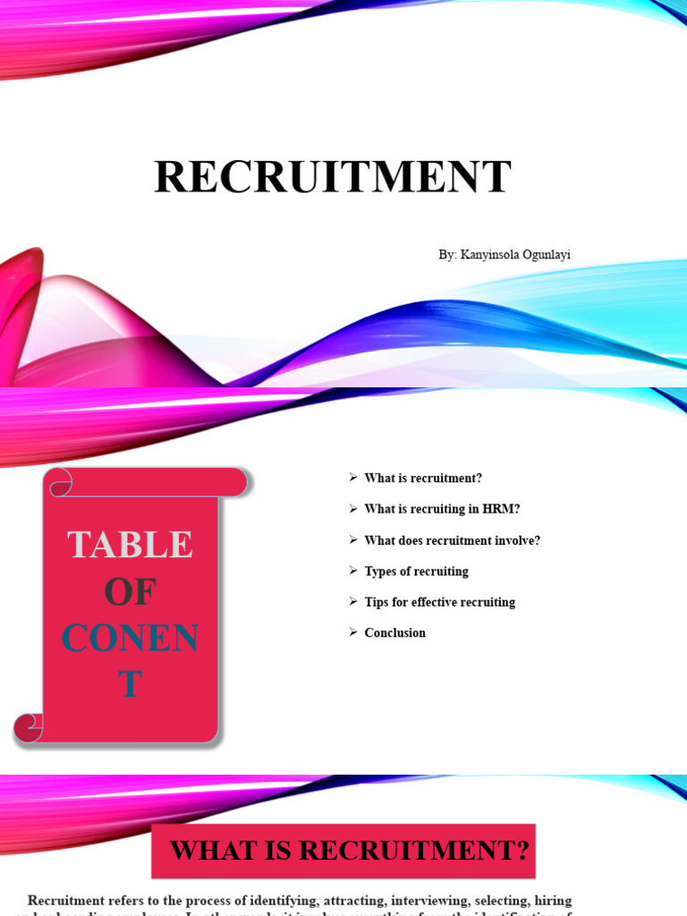 Recruitment | PDF | Recruitment | Human Resource Management